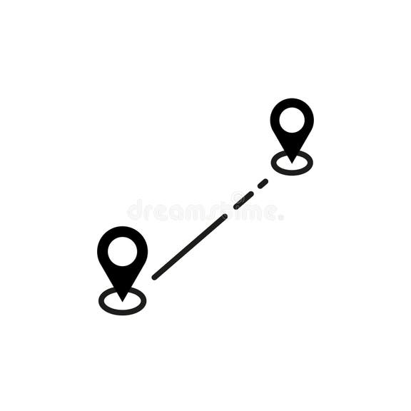 Direction Map Icon Graphic Vector Illustration Print Stock Vector ...