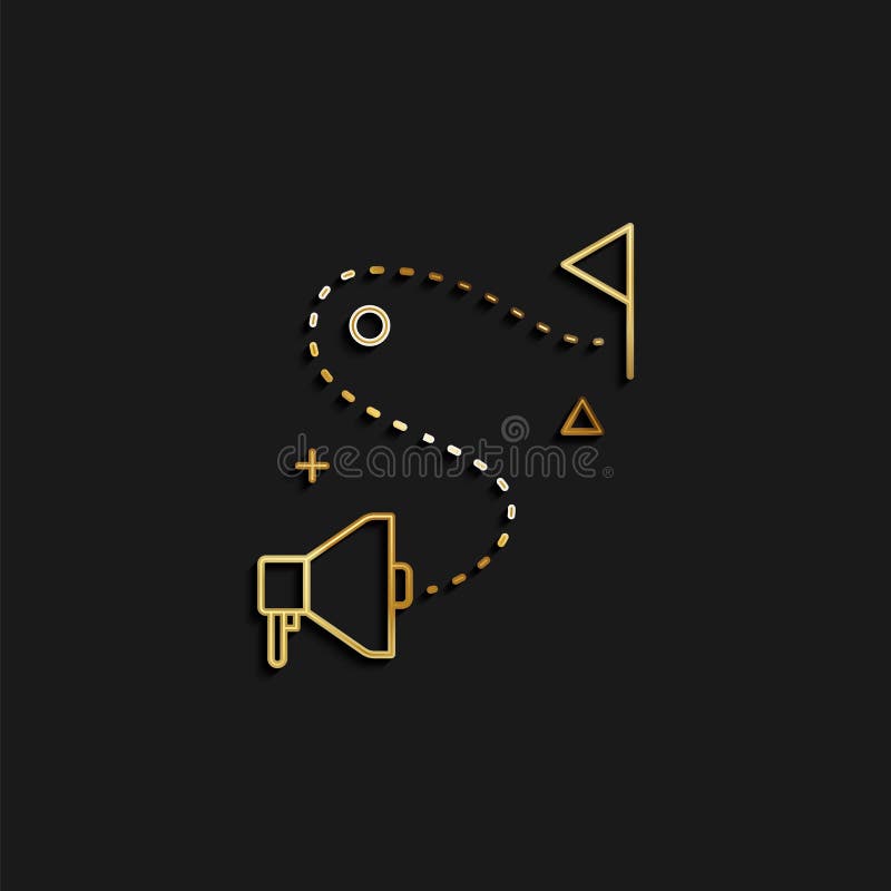 Path, Business, Strategy Vector Icon. Traffic Light, Retro Style. Path ...