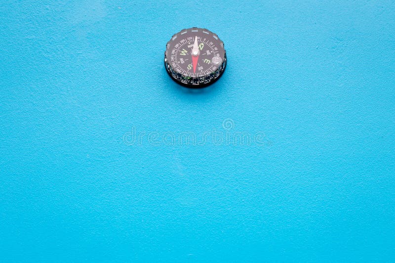 Direction and Movement Concept with Compass on Wooden Background Top ...