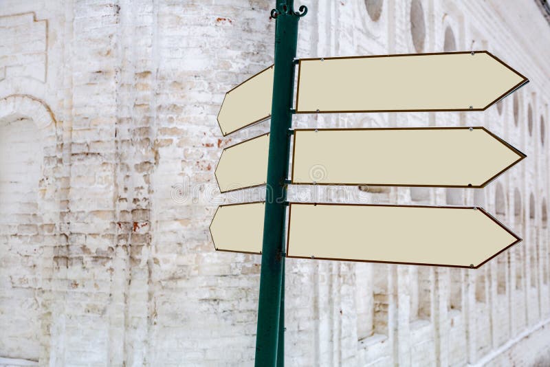Direction Pointer without Words Stock Image - Image of plate, banner ...