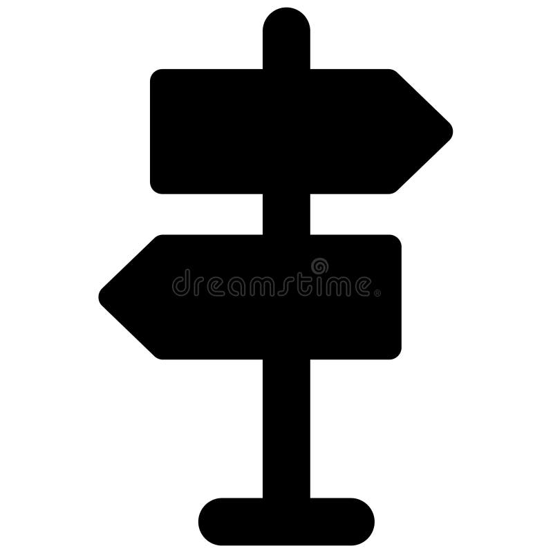 Direction Post Isolated Vector Icon Which Can Easily Modify or Edit ...
