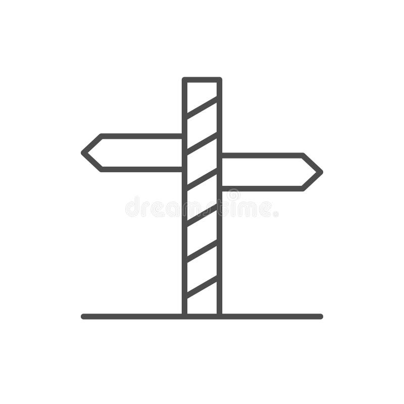 Direction Post Stock Illustrations – 27,007 Direction Post Stock ...