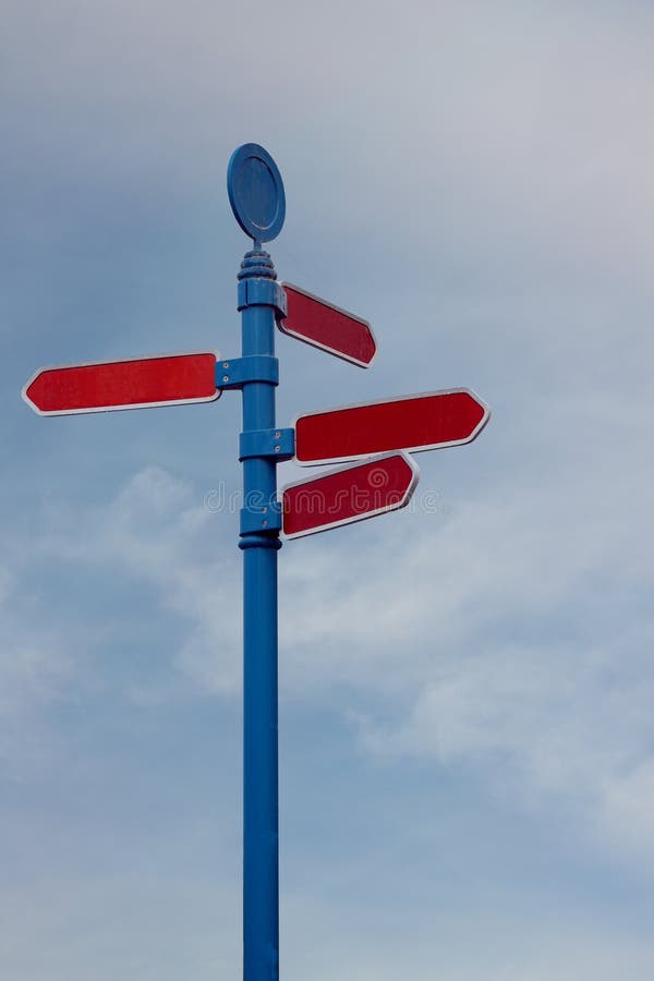 Direction Post stock image. Image of post, symbol, four - 37359601