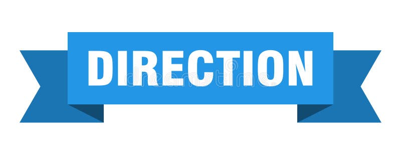 Direction Ribbon. Direction Isolated Band Sign Stock Vector ...