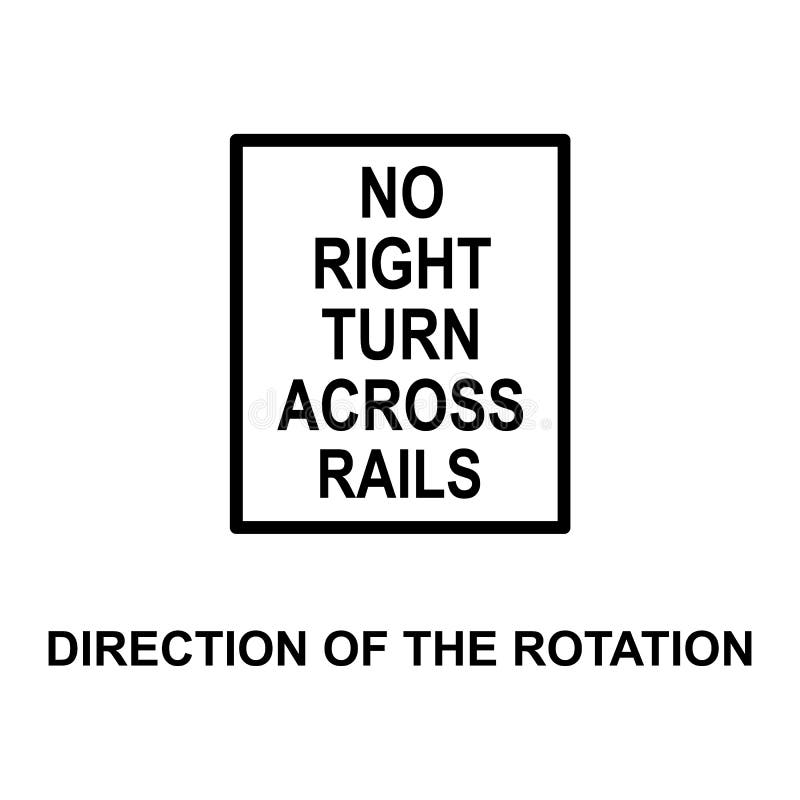 Direction Of The Rotation Icon. Element Of Railway Signs For Mobile ...