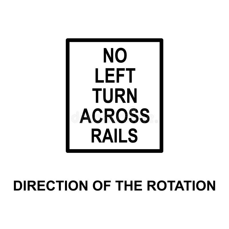 Direction of the Rotation Icon. Element of Railway Signs for Mobile ...