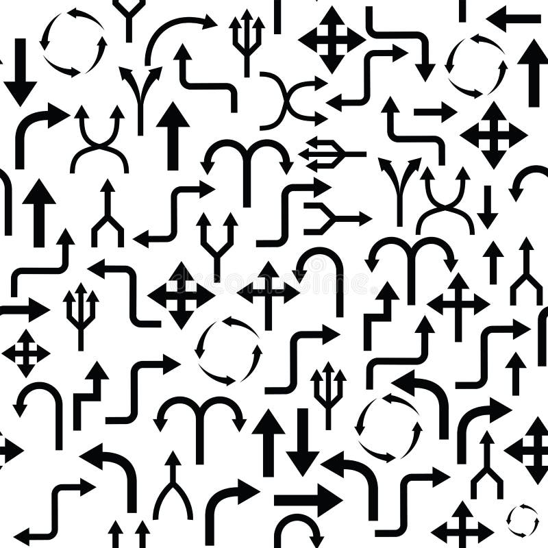 Direction Seamless Pattern Background Icon Stock Vector - Illustration ...