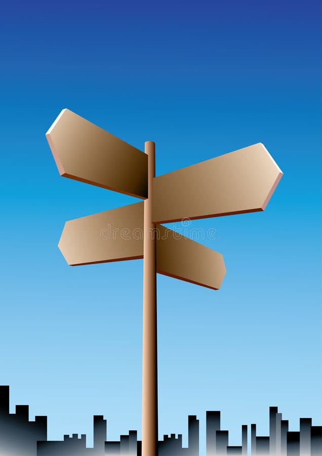 Direction sign stock vector. Illustration of road, locations - 12427477