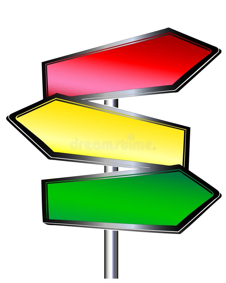 Blank Directional Sign Stock Illustrations – 13,238 Blank Directional ...