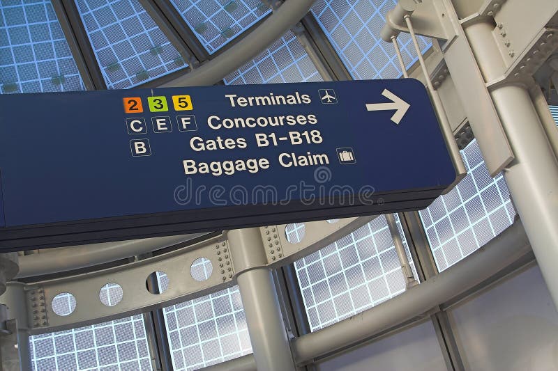 Direction sign stock image. Image of gate, flight, airliner - 958105