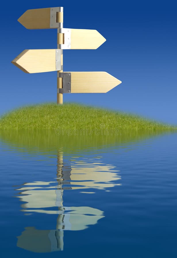 Direction Sign(four Direction) Stock Illustration - Illustration of ...