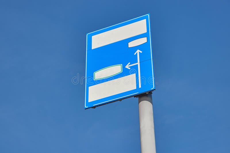 Direction Signboard on a Highway Stock Image - Image of exit, board ...