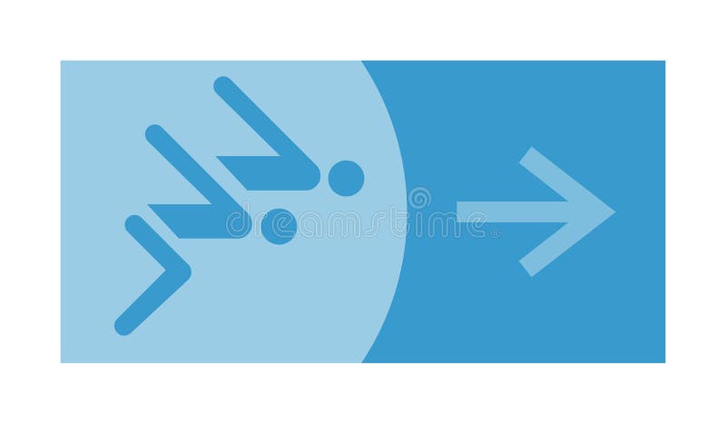 Direction sign on a panel stock vector. Illustration of direction ...