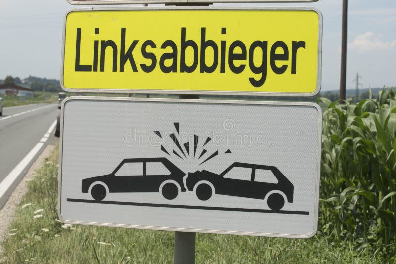 Direction Sign in Road Traffic Stock Photo - Image of motorization ...