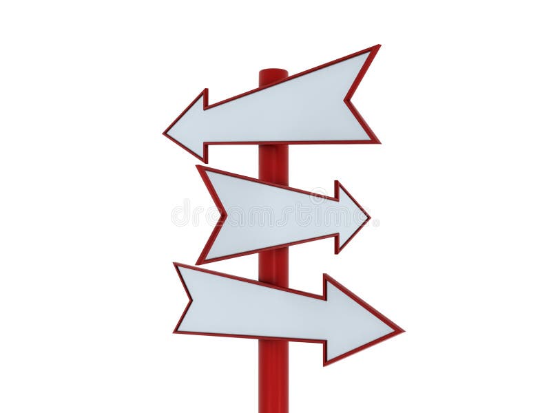 Direction signs stock illustration. Illustration of metal - 12796254