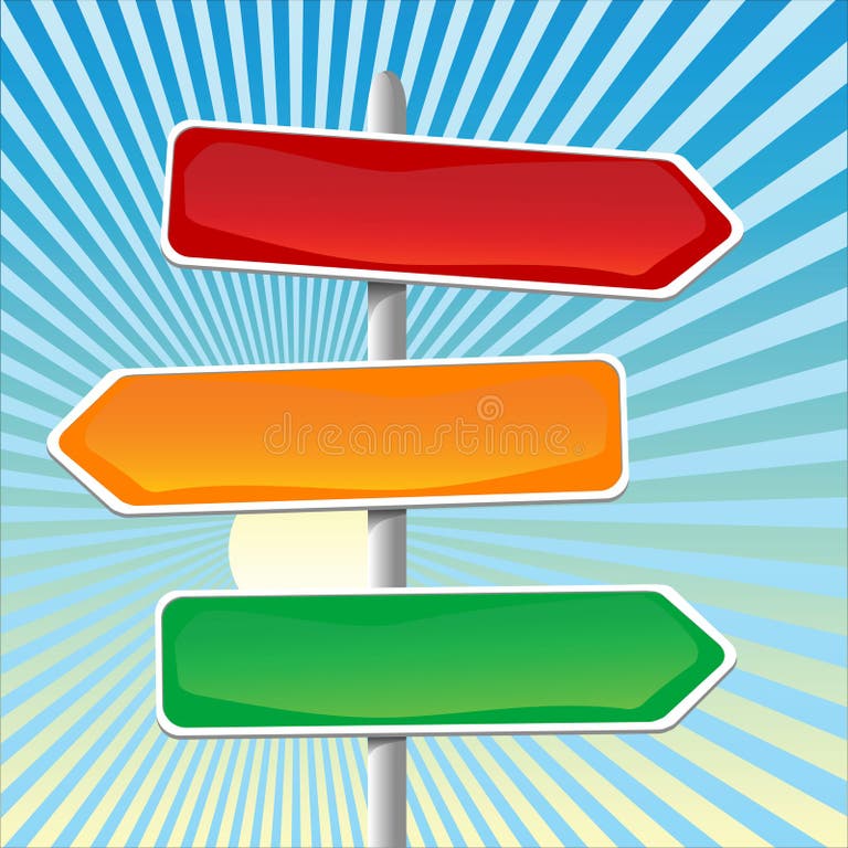 Pole Direction Signs Stock Illustrations – 3,303 Pole Direction Signs ...