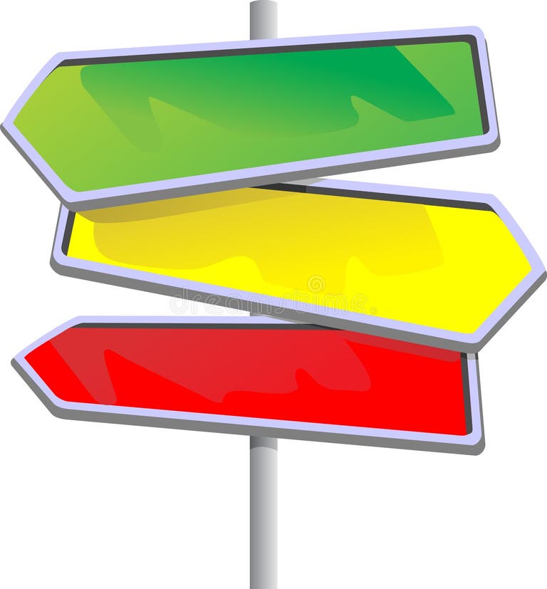 Direction Pole Signs Stock Illustrations – 3,159 Direction Pole Signs ...