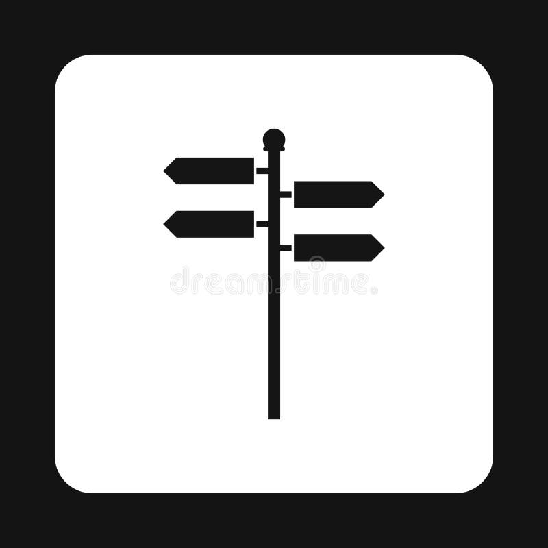 Split Arrow Road Signs Stock Illustrations – 73 Split Arrow Road Signs ...