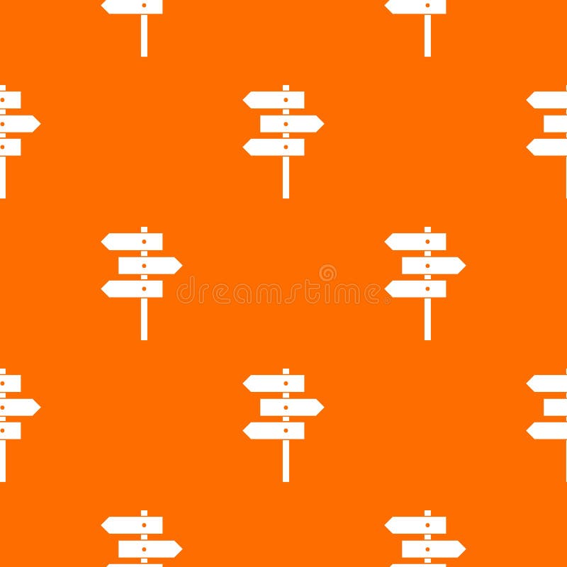 Direction Signs Pattern Seamless Stock Vector - Illustration of ...