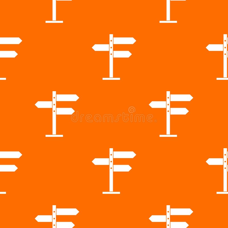 Direction Signs Pattern Seamless Stock Vector - Illustration of pattern ...