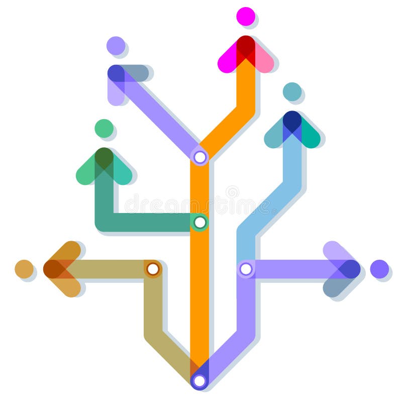 Direction Strategy Determine Concept Illustration Stock Vector ...