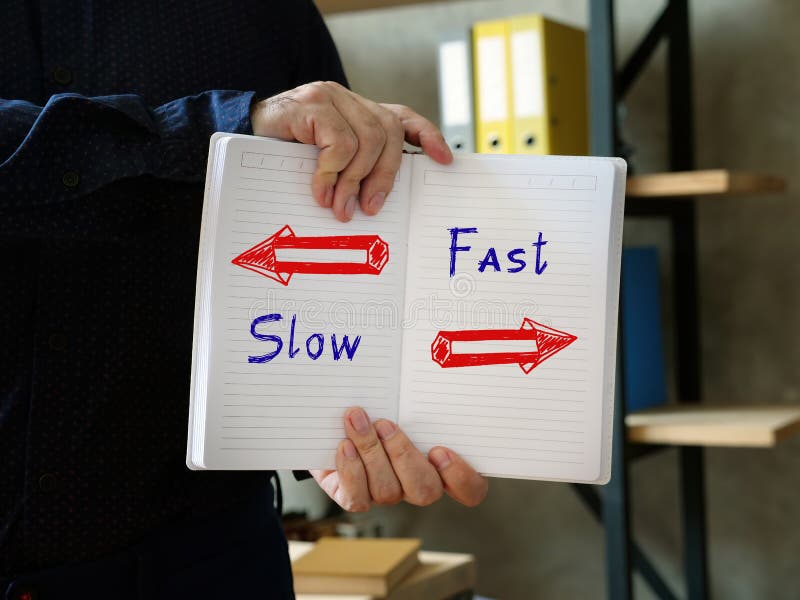 Slow versus Fast stock photo. Image of concept, fast - 49110052