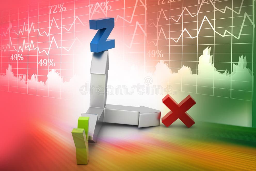 Direction of X,y and Z Axis Stock Illustration - Illustration of ...