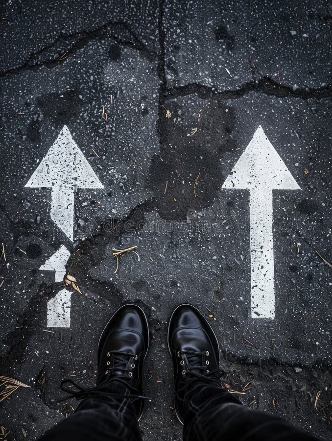 Directional Arrow Decision stock image. Image of generated - 364487575