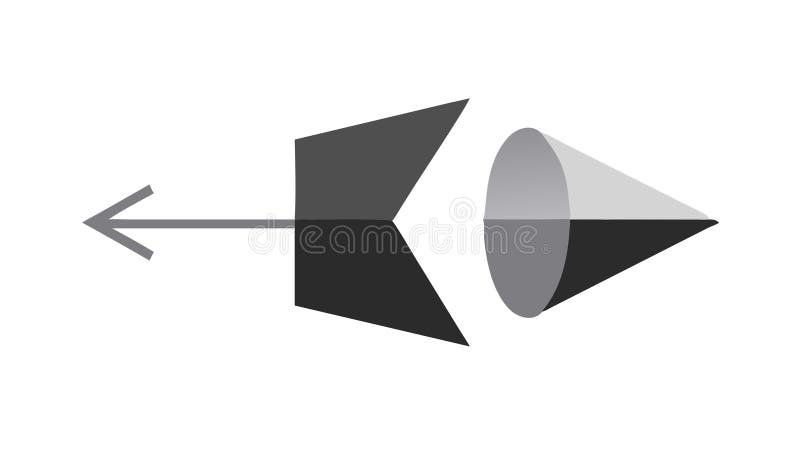 Directional Arrow Icon, Return Path, Abstract Movement Indicator ...