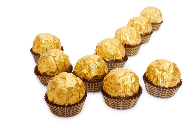 Directional Arrow Make from Candies Stock Photo - Image of delicious ...