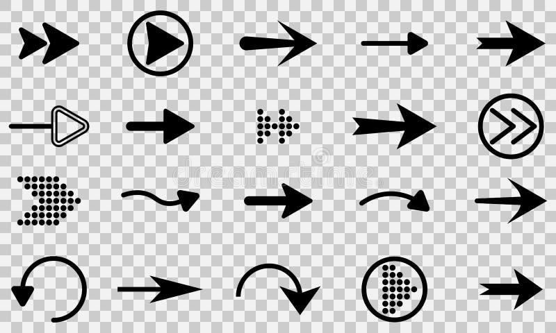 Directional Arrow New Flat Style, Black Arrows Stock Vector ...