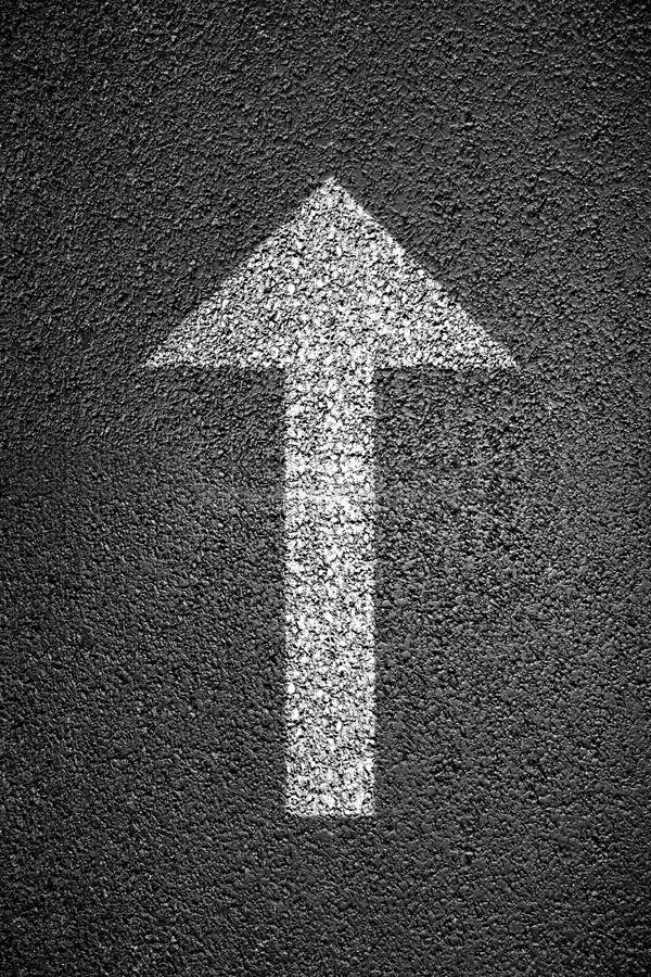 Directional arrow on road stock image. Image of closeup - 11719577