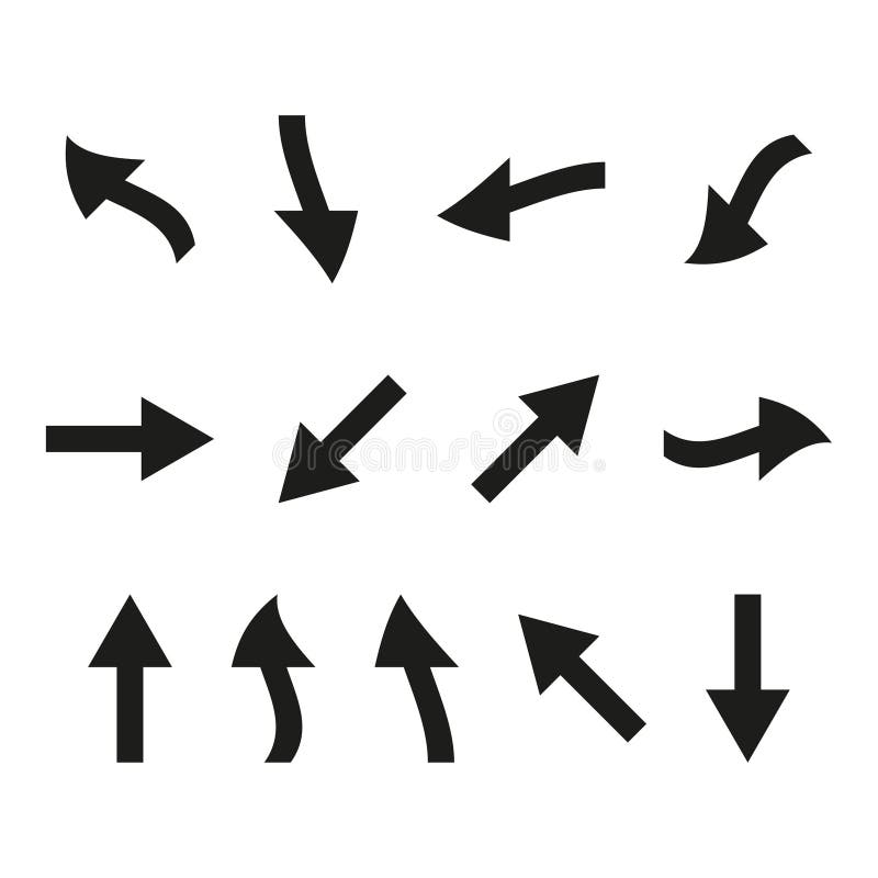 Arrow Element Collection Stock Illustrations – 143,151 Arrow Element ...