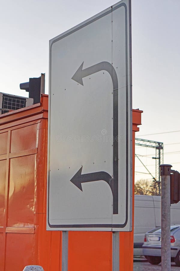 Directional arrows board stock photo. Image of sign - 250752802