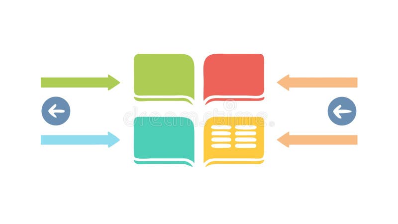 Directional Arrows Infographic Flow Chart, Vector Design Generative AI ...