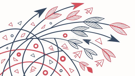 Directional Arrows Path Illustration, Vector Design Generative AI Stock ...