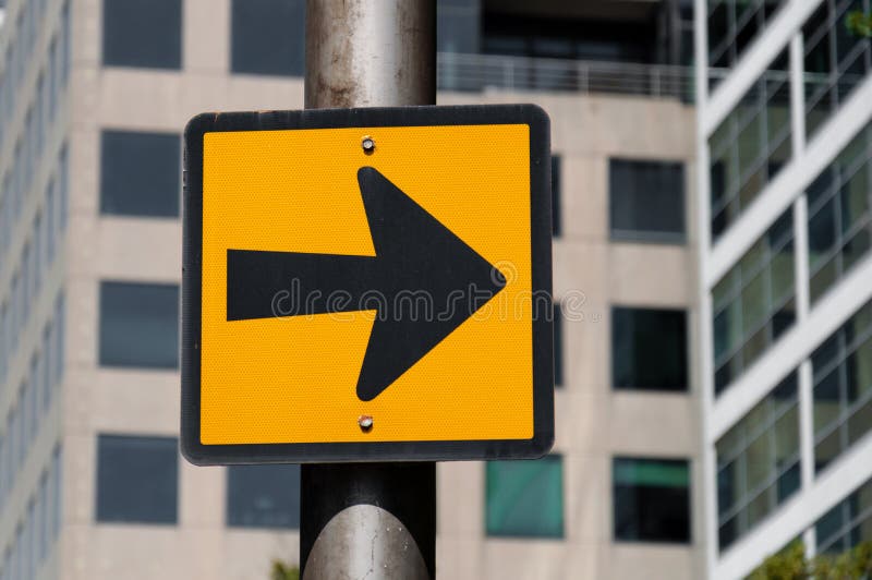 Office Sign With Directional Arrow Stock Photo - Image of sign, company ...