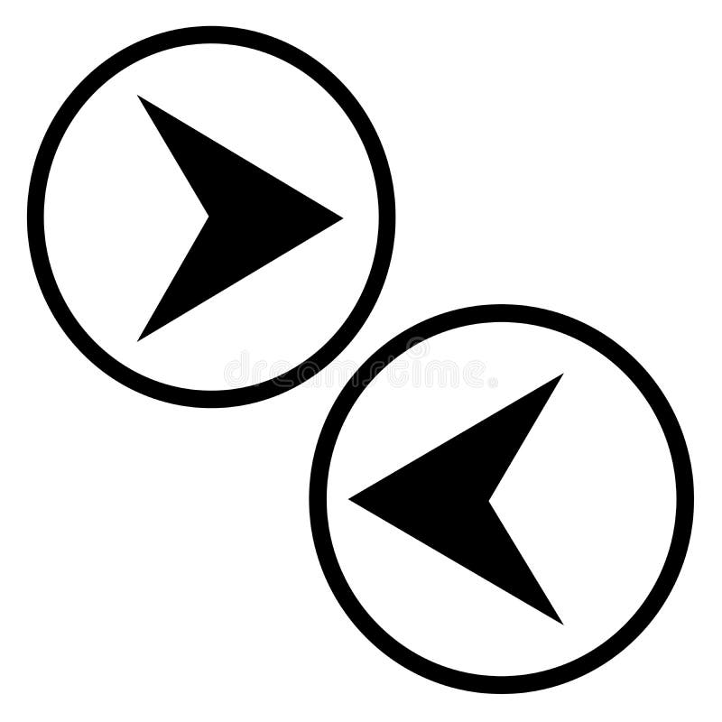 Directional Computer Arrows Stock Illustration - Illustration of ...