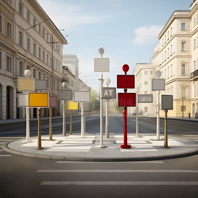 Directional Signposts for East and West with Blue Sky and Clouds ...