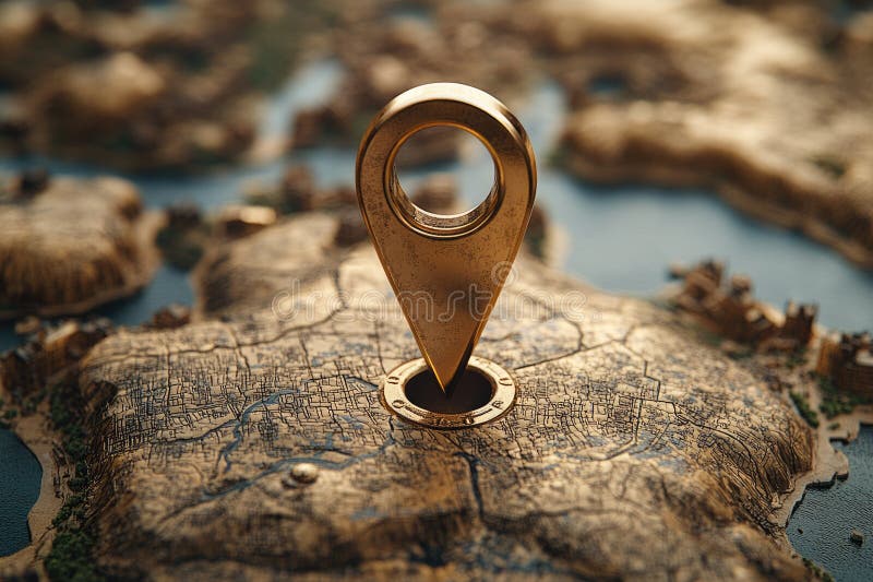 Directional Guide Gps Navigation Pointer Symbol On Display Precise Location Tracking