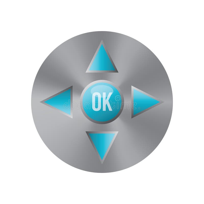 Directional Button Arrow Keys. Stock Illustration - Illustration of ...