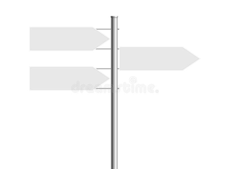 Directional Pole With Wayfinding Arrows Signpost With Three Arrows