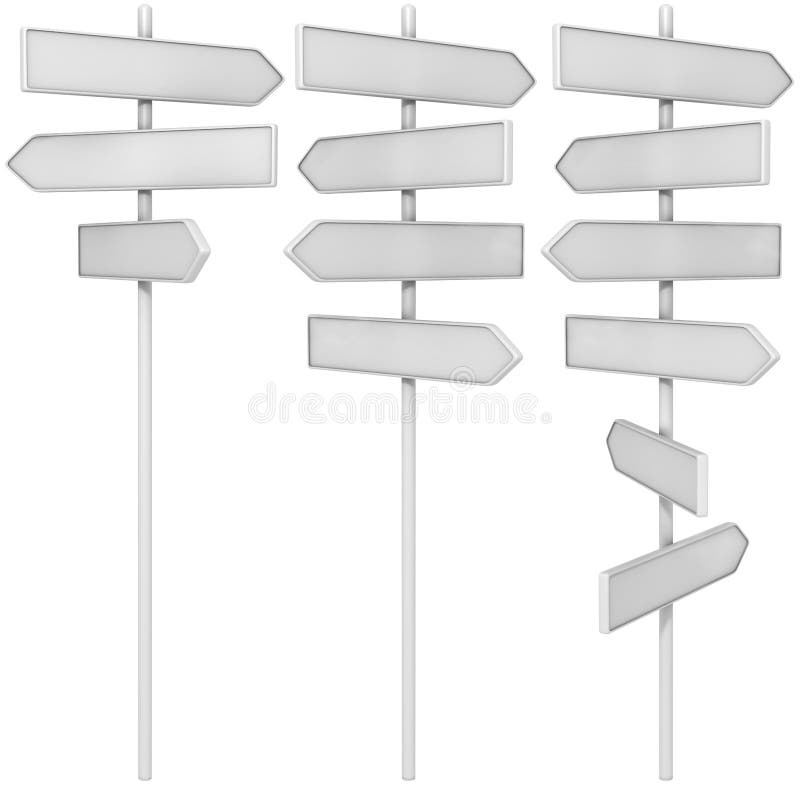 Signs Post New Change Direction Stock Vector - Illustration of west ...