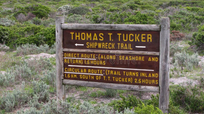 Directional Sign Board Located at the Cape Point Shows Direction To ...