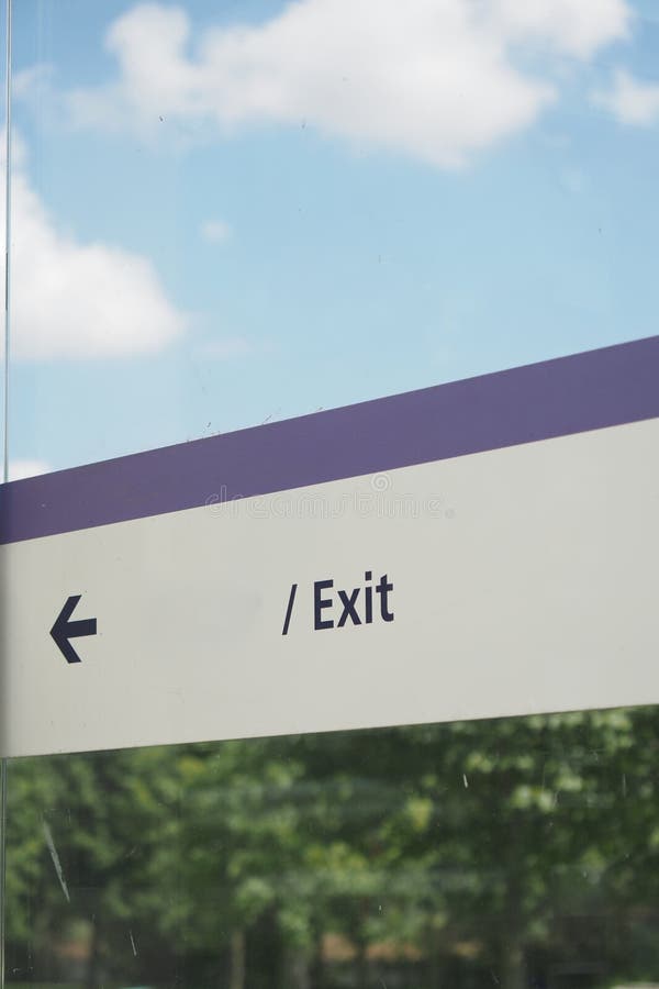 Directional Signage for Exit Points in Contemporary Modern Architecture ...