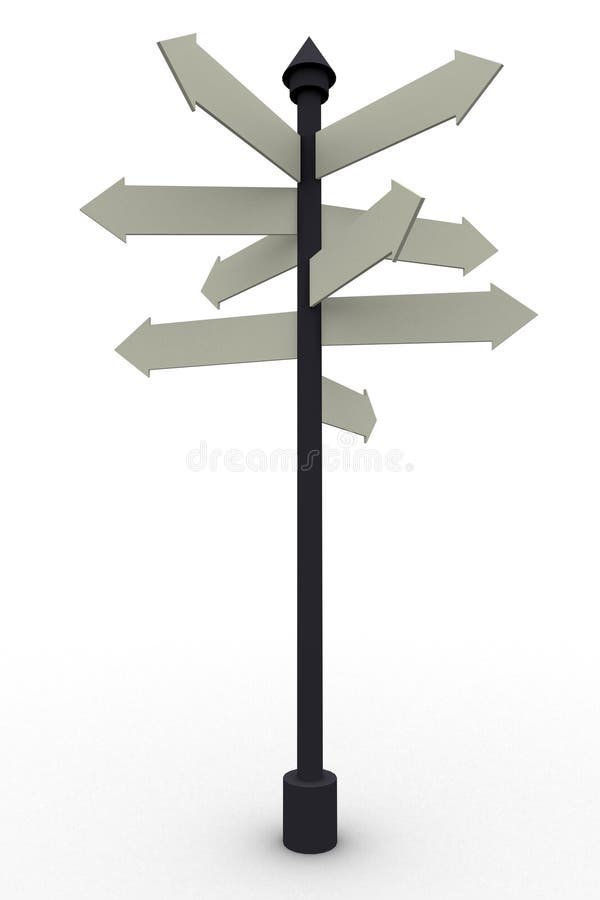 Directional signs stock illustration. Illustration of pointing - 5370424