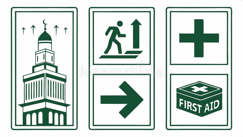 Directional Signs Vector, Wayfinding and Information Design Element ...