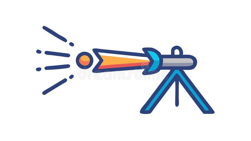 Directional Telescope Observation Focus, Vector Design Generative AI ...