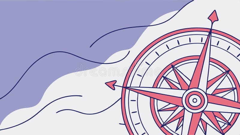 Compass Navigation Rose, Depicting Nautical Symbol and Directional Tool ...