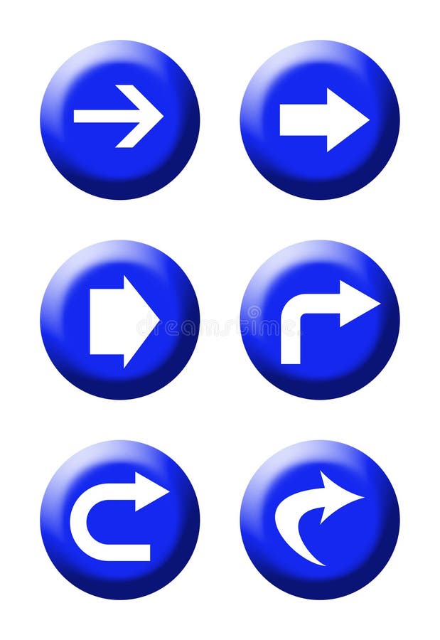 Directional Buttons Illustration Stock Illustration - Illustration of ...